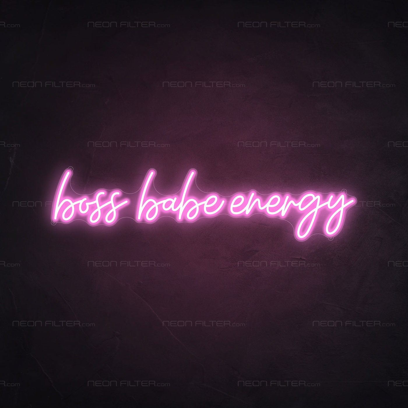 Boss Babe Energy Neon Sign | LED Neon Lights | Neon Filter