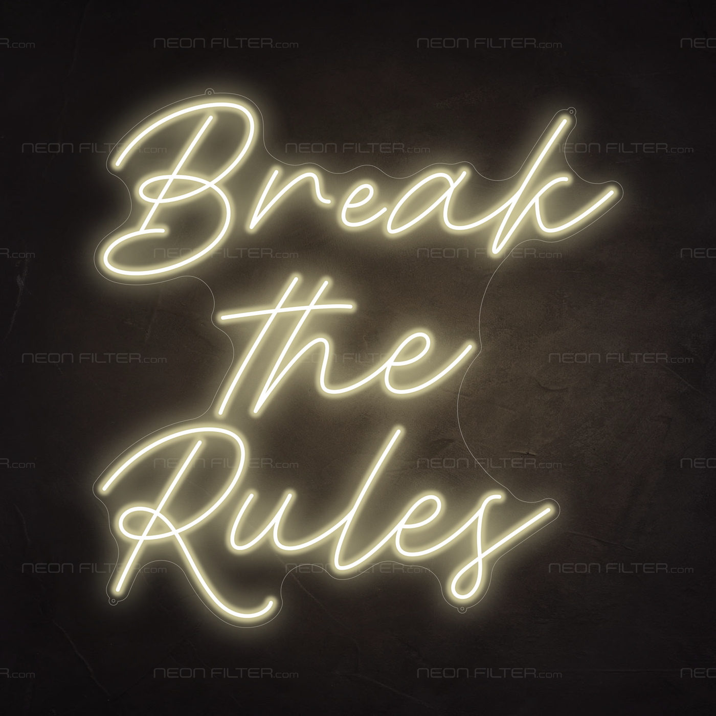 Break the Rules Neon Sign | LED Neon Lights UK — Neon Filter