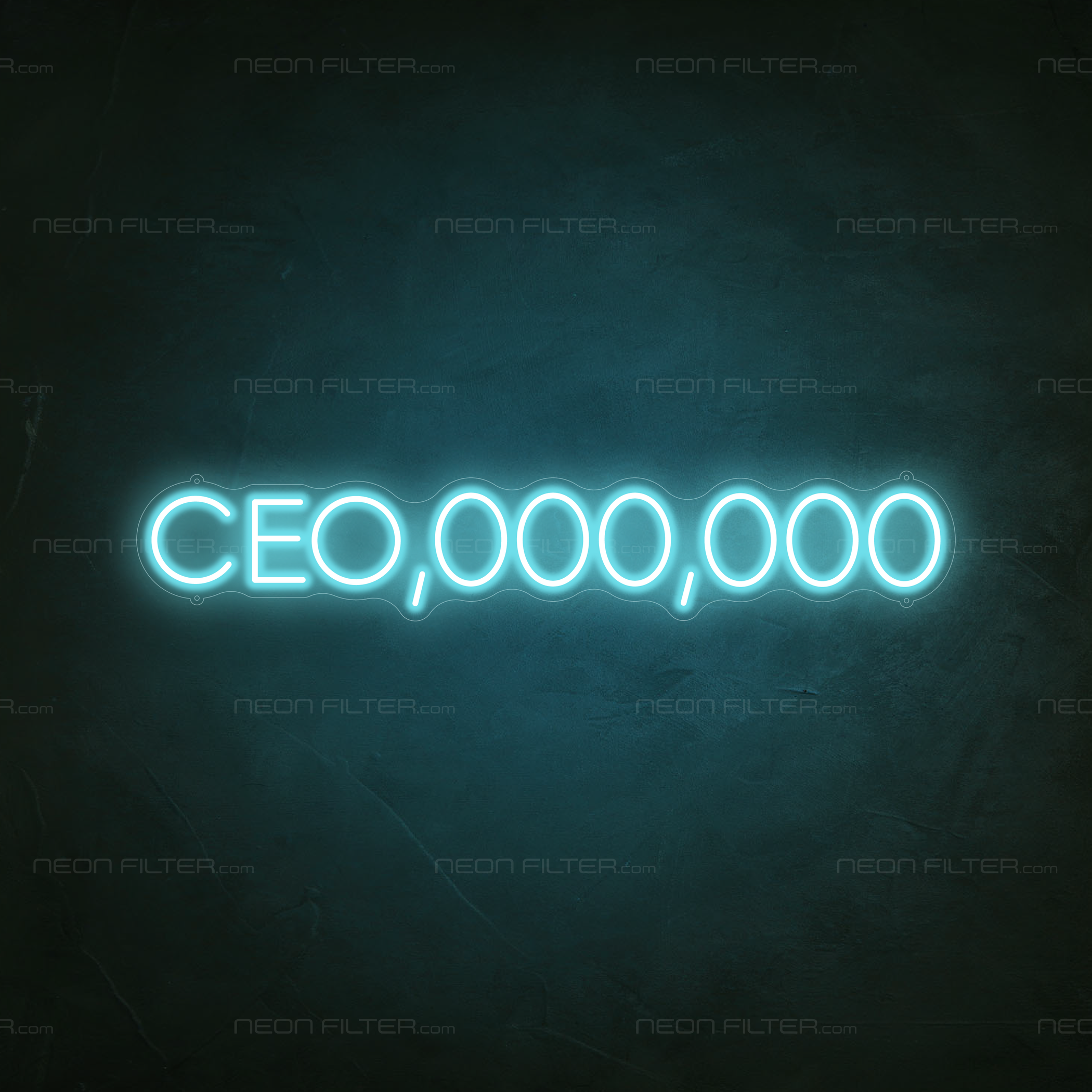 CEO,000,000 Neon Sign | LED Neon Lights UK — Neon Filter