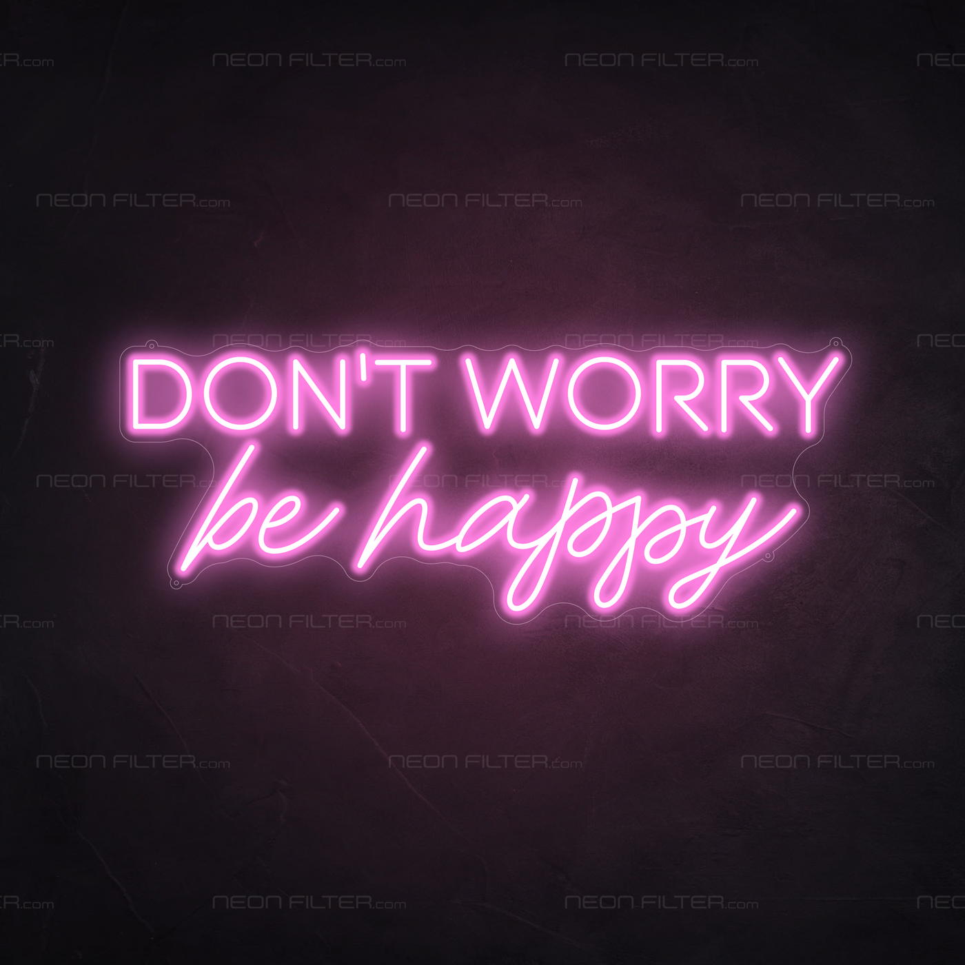 Don't Worry Be Happy Neon Sign | LED Neon Lights UK