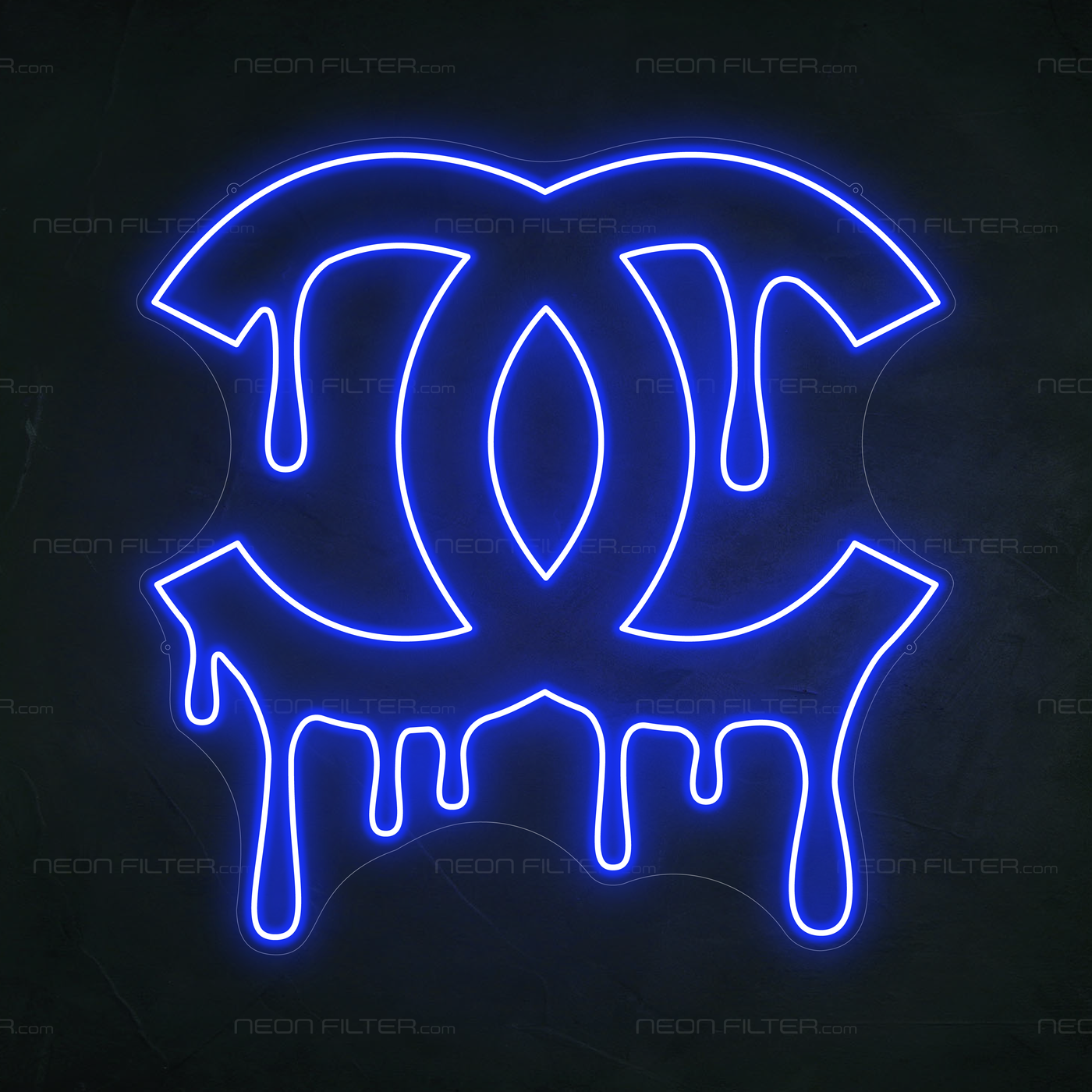 Dripping Chanel Neon Sign | Fashion Neon Lights — Neon Filter