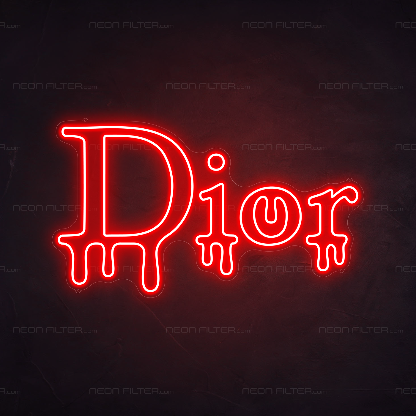 Dripping Dior Neon Sign | Iconic Fashion Neon Signs