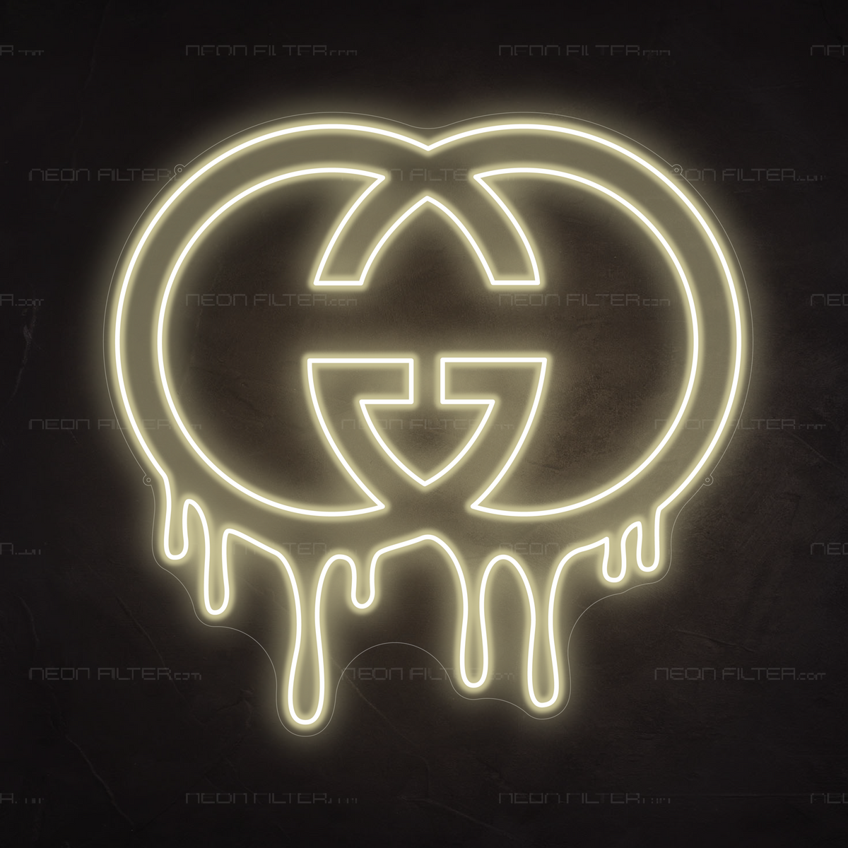 Dripping Gucci Neon Sign | Fashion Neon Lights — Neon Filter