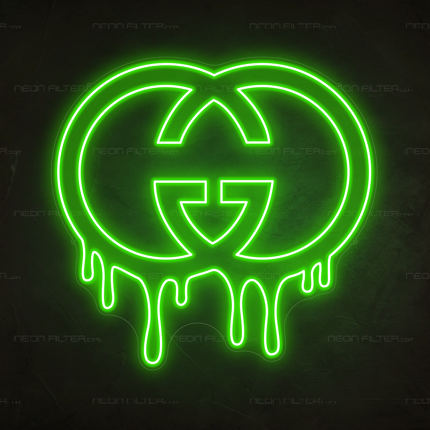 Dripping Gucci Neon Sign | Fashion Neon Lights — Neon Filter
