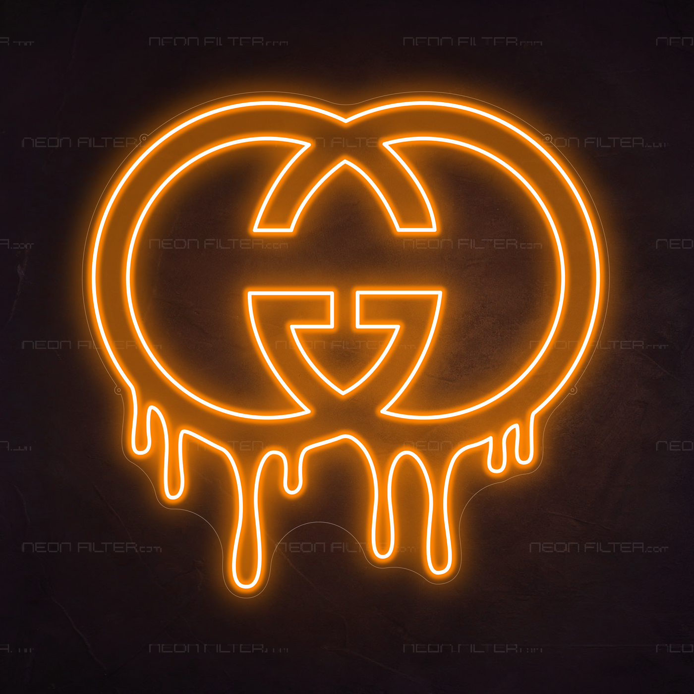 Dripping Gucci Neon Sign | Fashion Neon Lights — Neon Filter