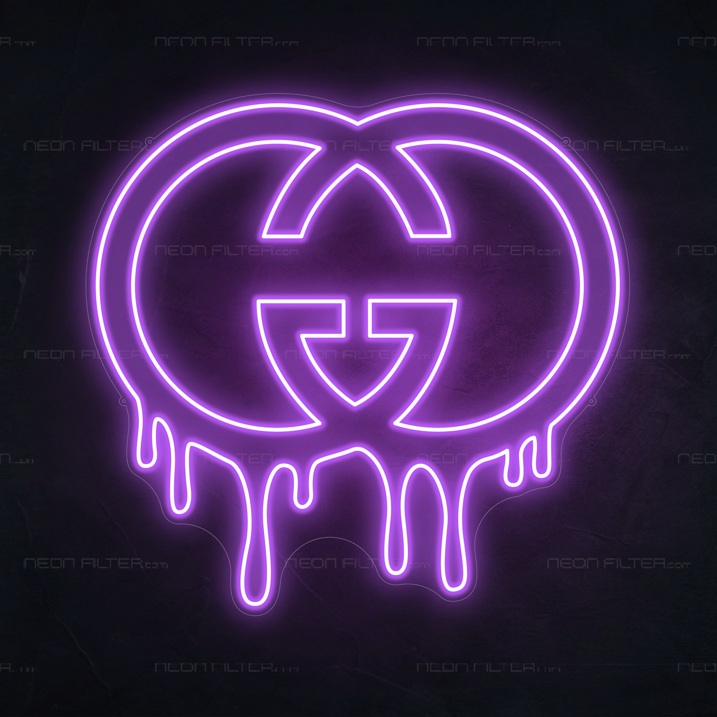 Dripping Gucci Neon Sign | Fashion Neon Lights — Neon Filter