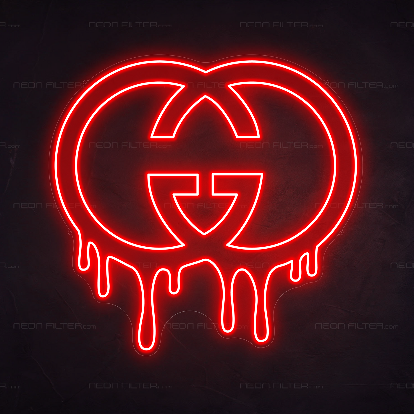 Dripping Gucci Neon Sign | Fashion Neon Lights — Neon Filter