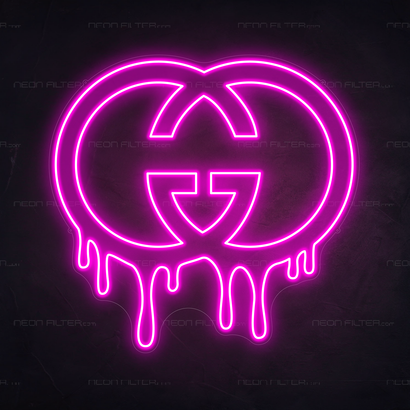 Dripping Gucci Neon Sign | Fashion Neon Lights — Neon Filter