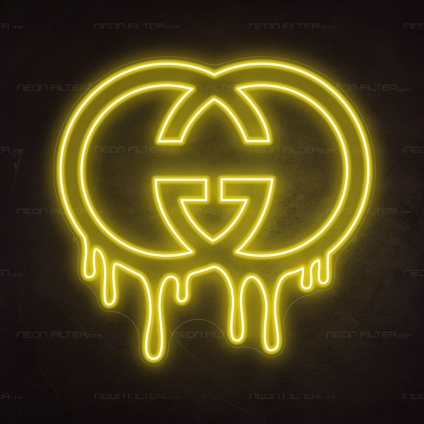 Dripping Gucci Neon Sign | Fashion Neon Lights — Neon Filter