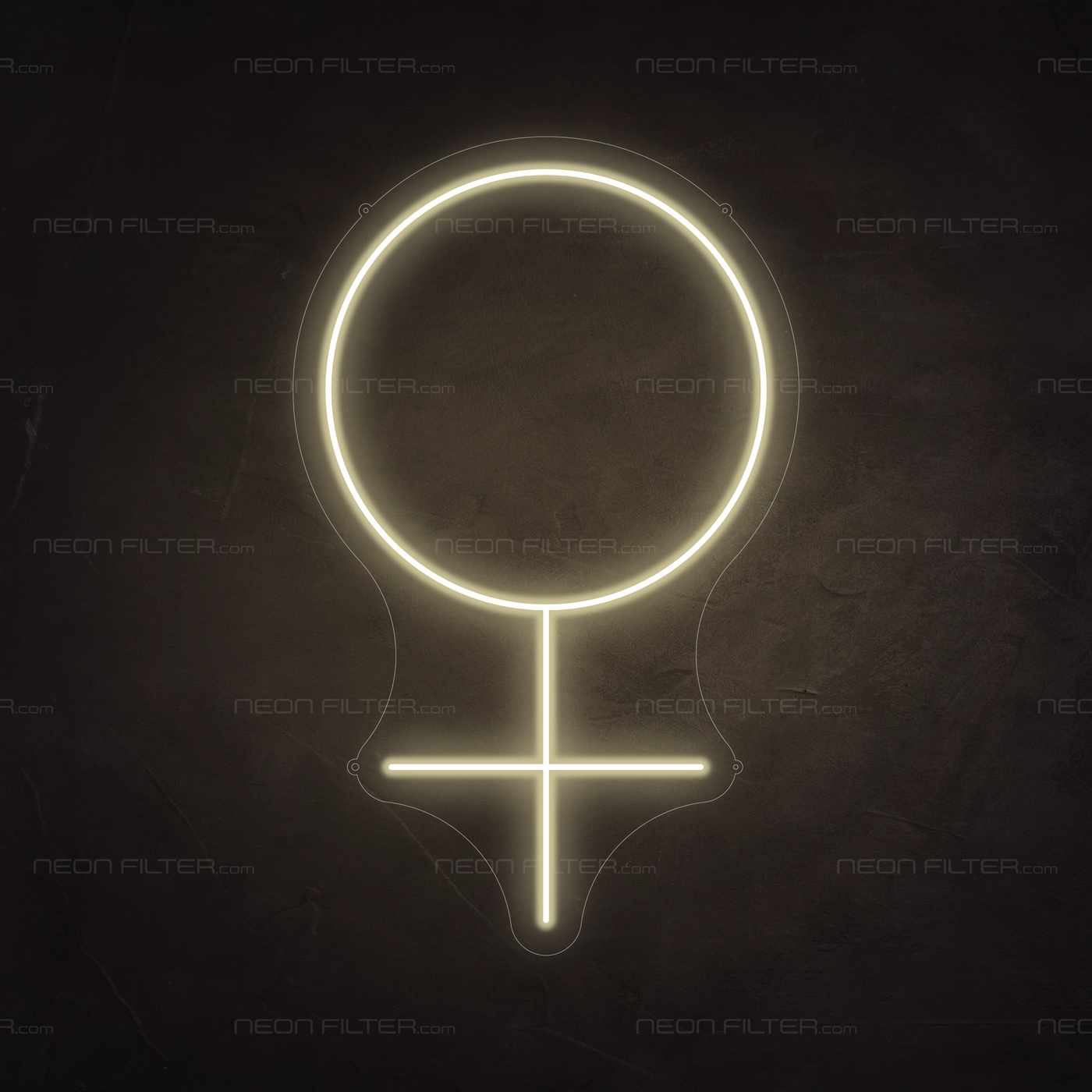 Female Symbol Neon Sign | LED Neon Signs | Neon Filter