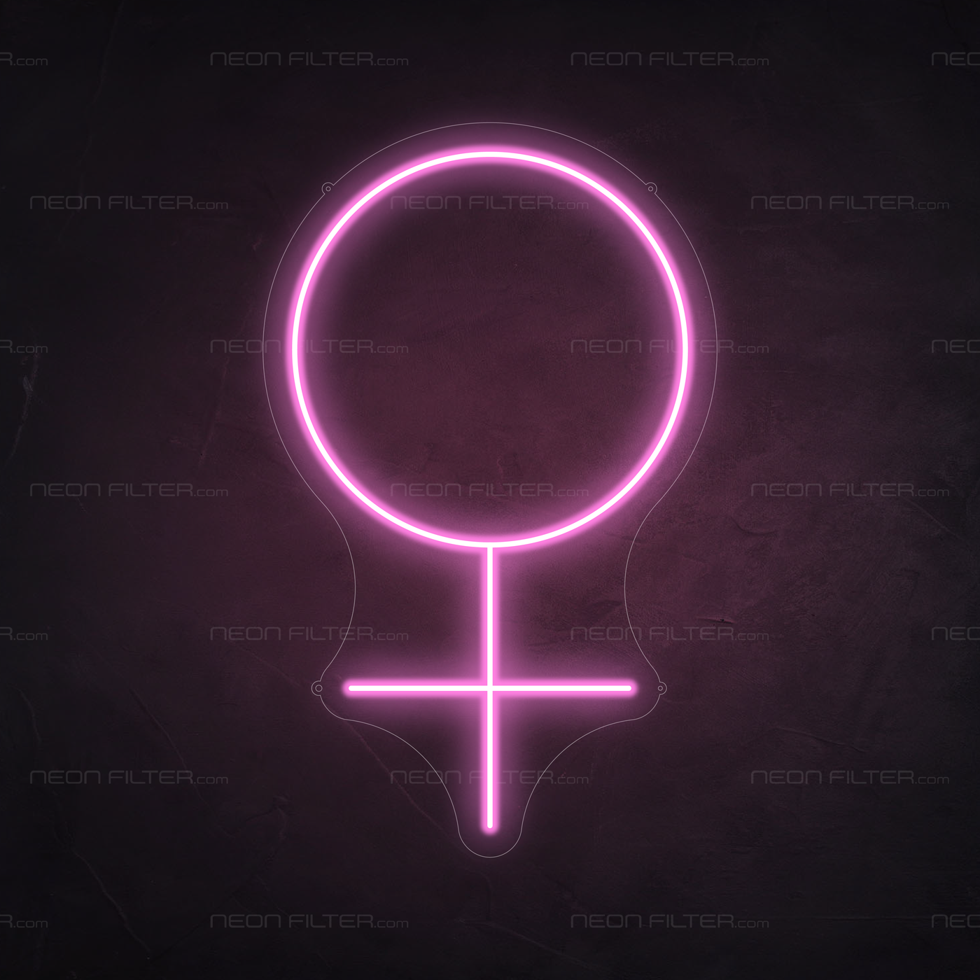 Female Symbol Neon Sign | LED Neon Signs | Neon Filter