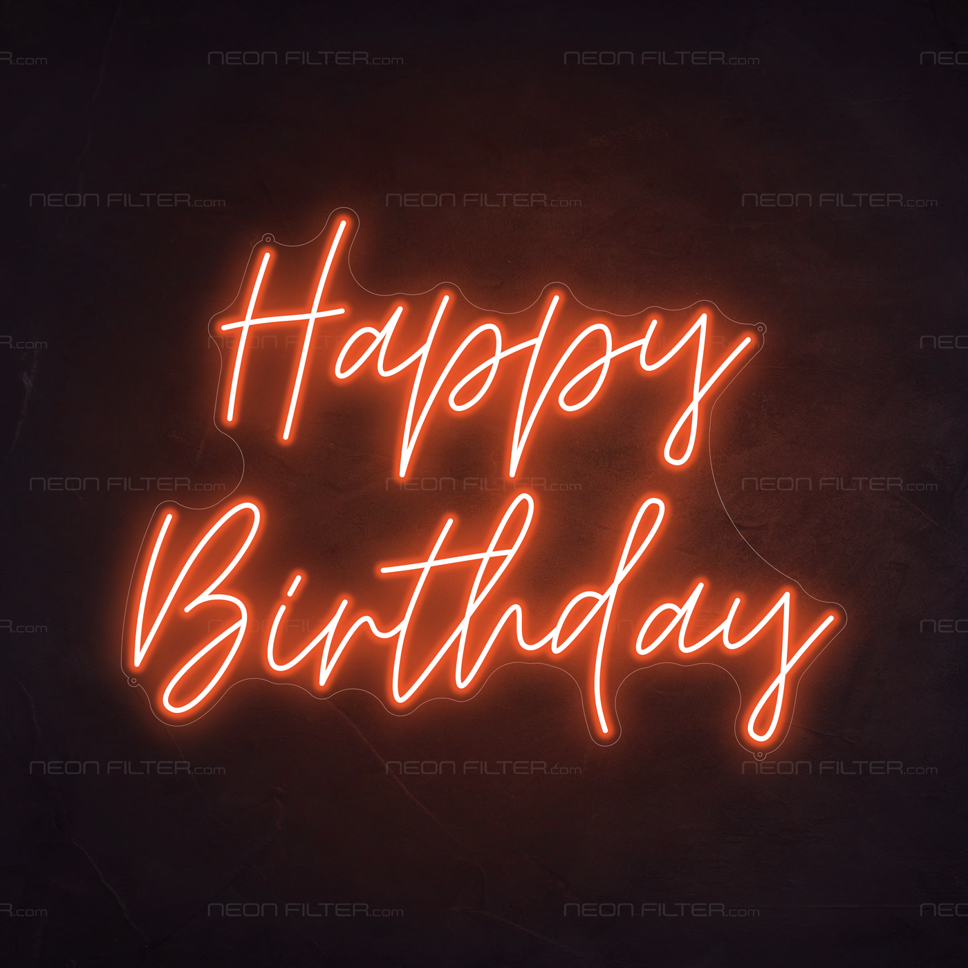 Happy Birthday Neon Sign | Neon Party Signs | Party Lights — Neon Filter