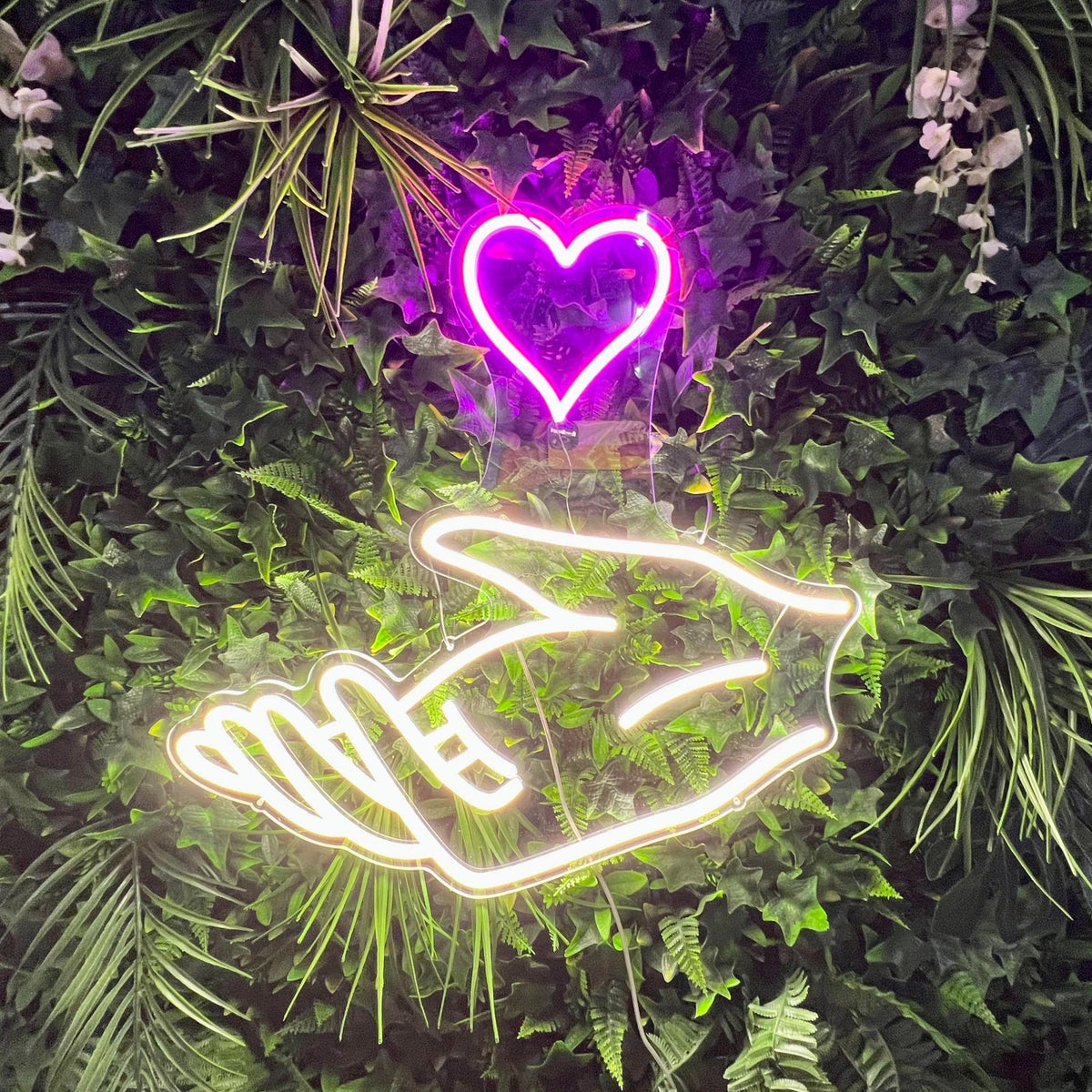 Heart In Your Hands Neon Sign | LED Neon Signs | Neon Filter