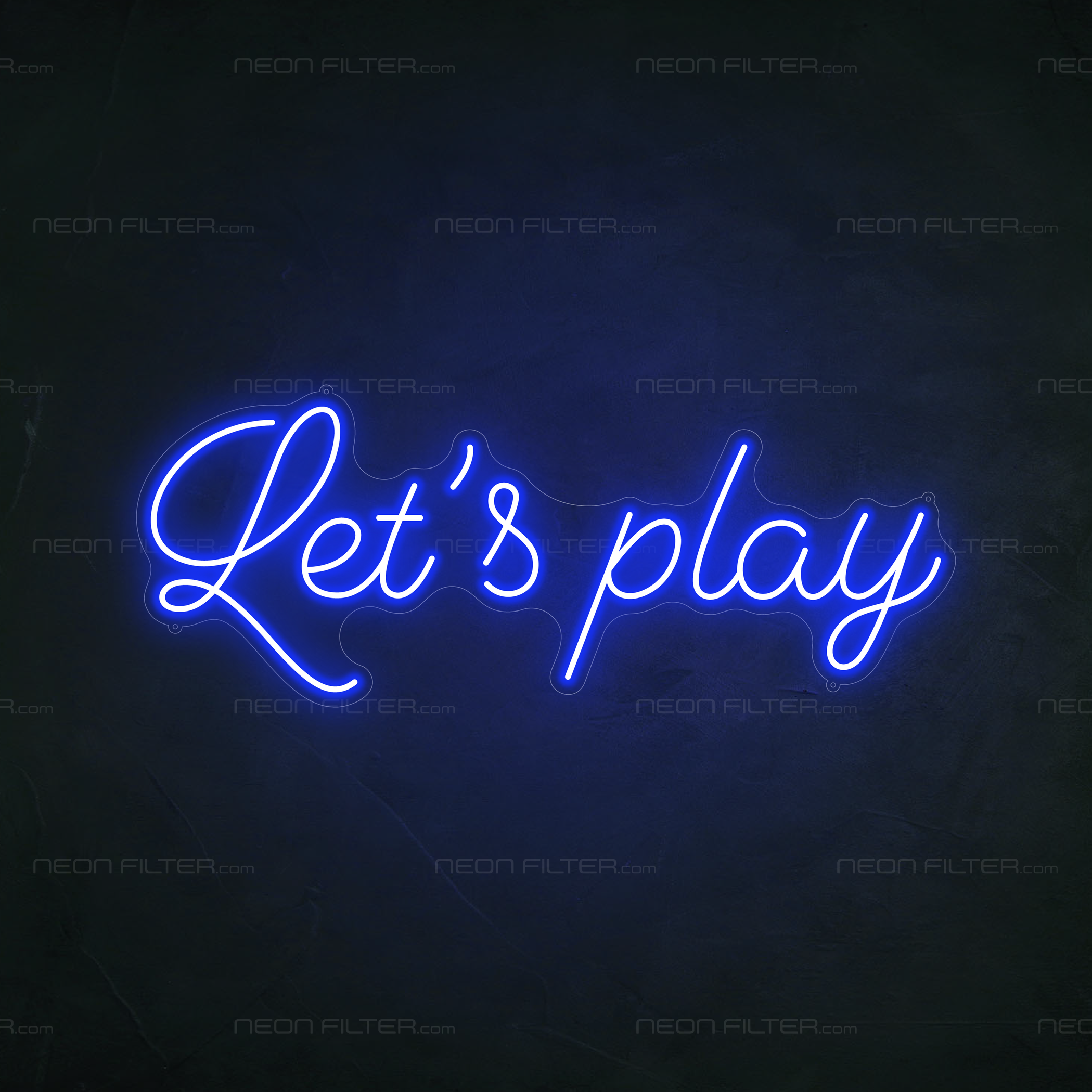 Lets Play Neon Sign | LED Neon Lights UK