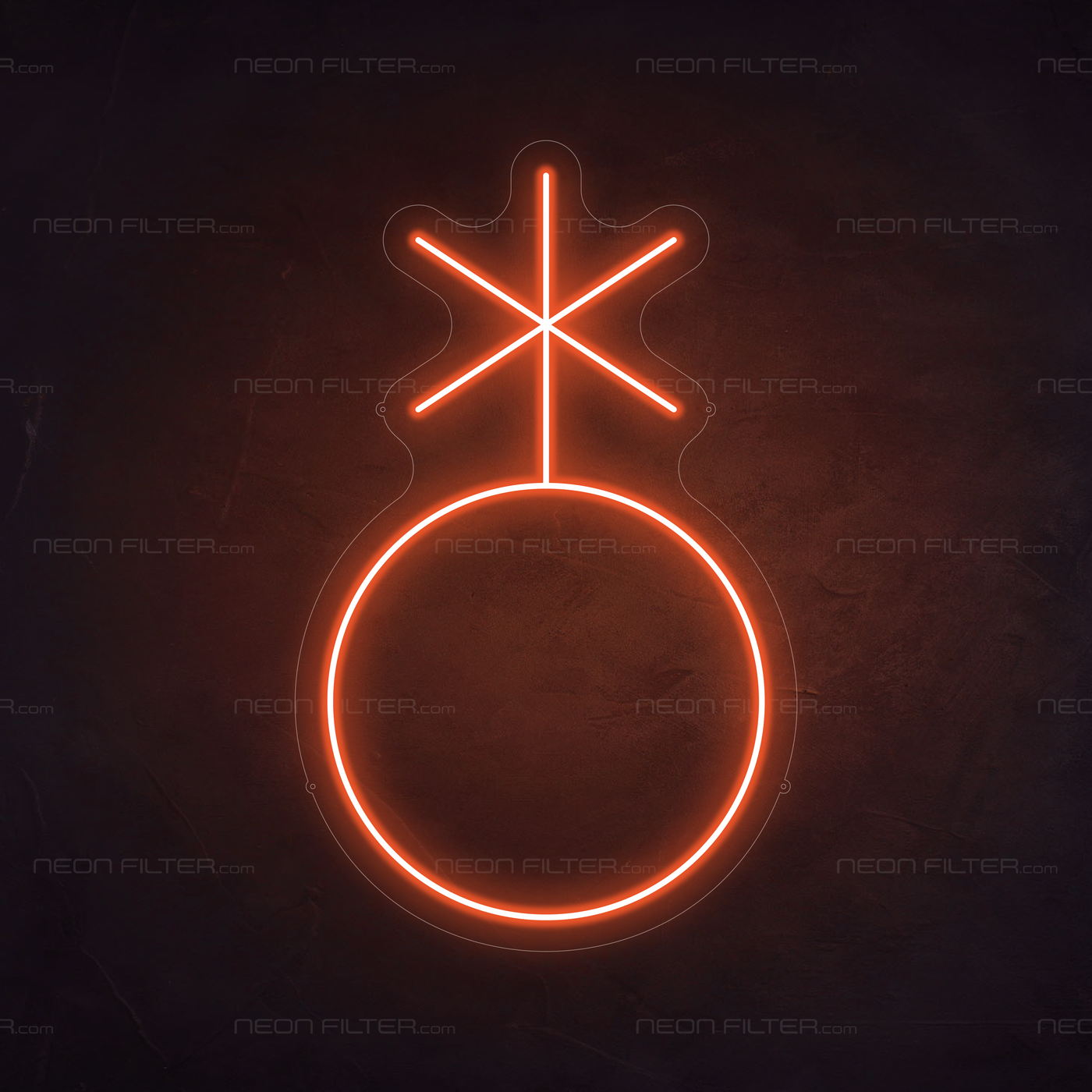 Non-Binary Symbol Neon Sign | LGBTQIA+ Neon Signs