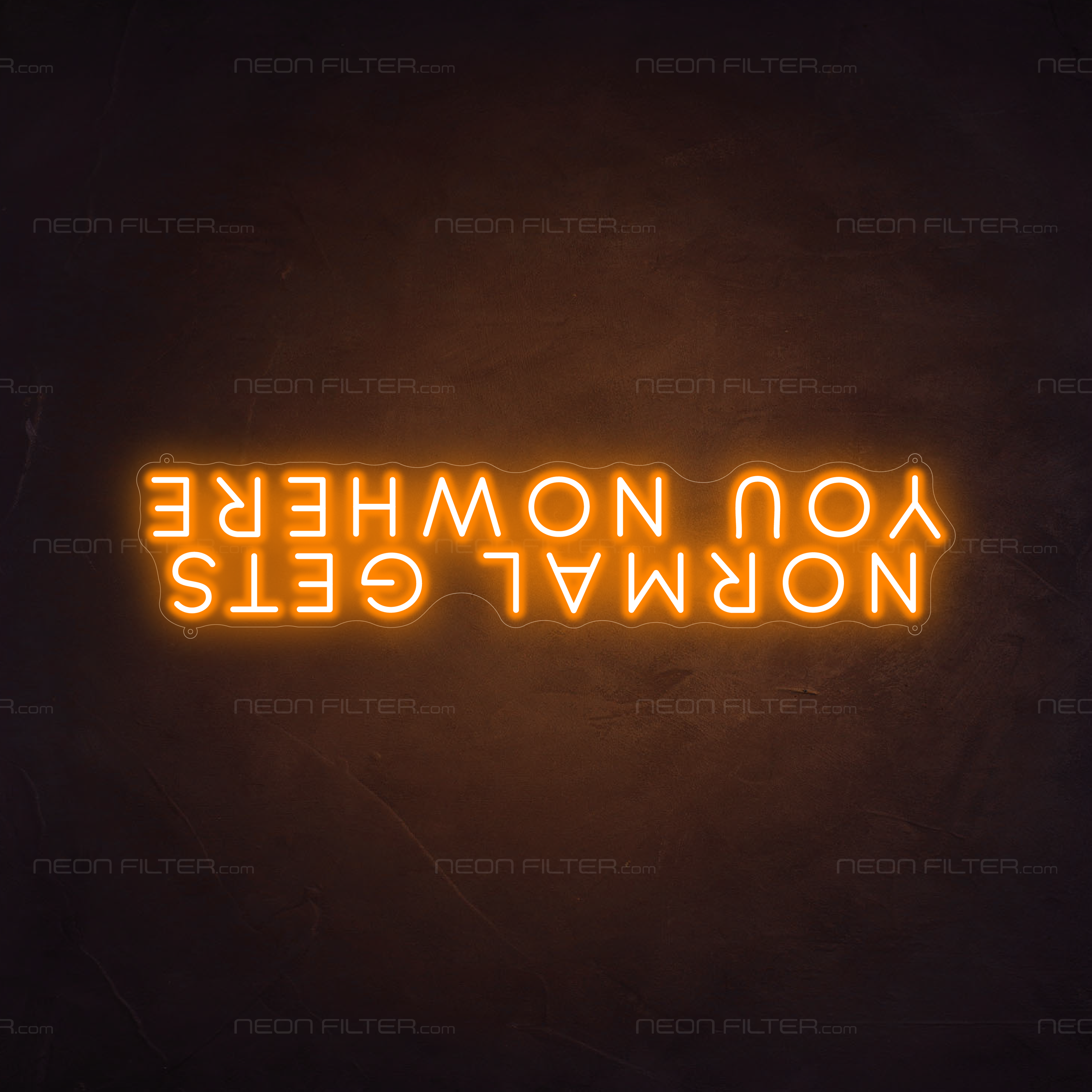 Normal Gets You Nowhere Neon Sign | Cool LED Neon Signs — Neon Filter