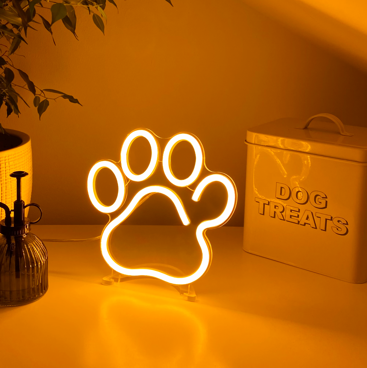 Mini Paw Neon Sign | Dog Neon Signs — Neon Filter