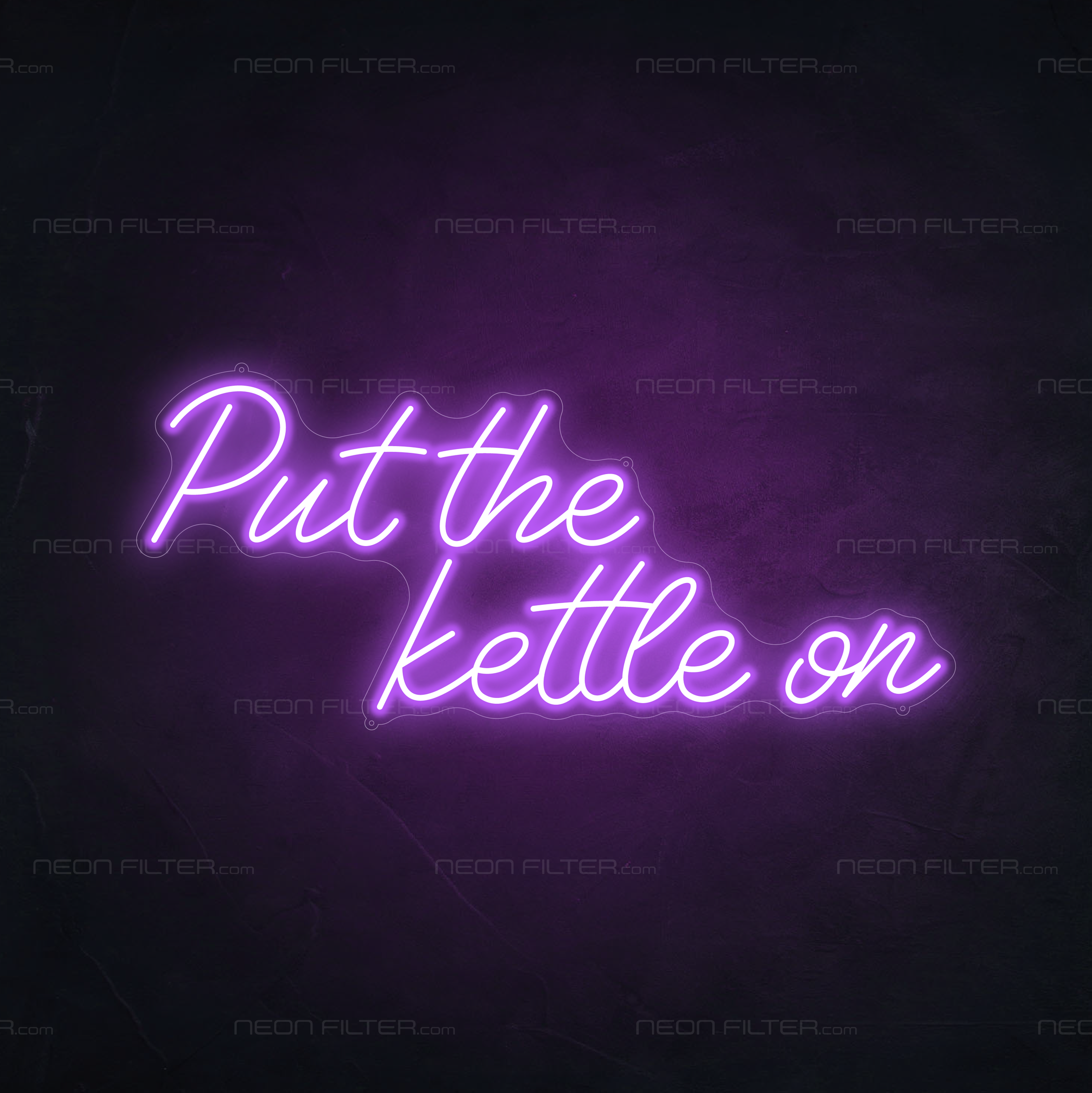 Put the Kettle On' Neon Sign | Kitchen Neon Lights — Neon Filter