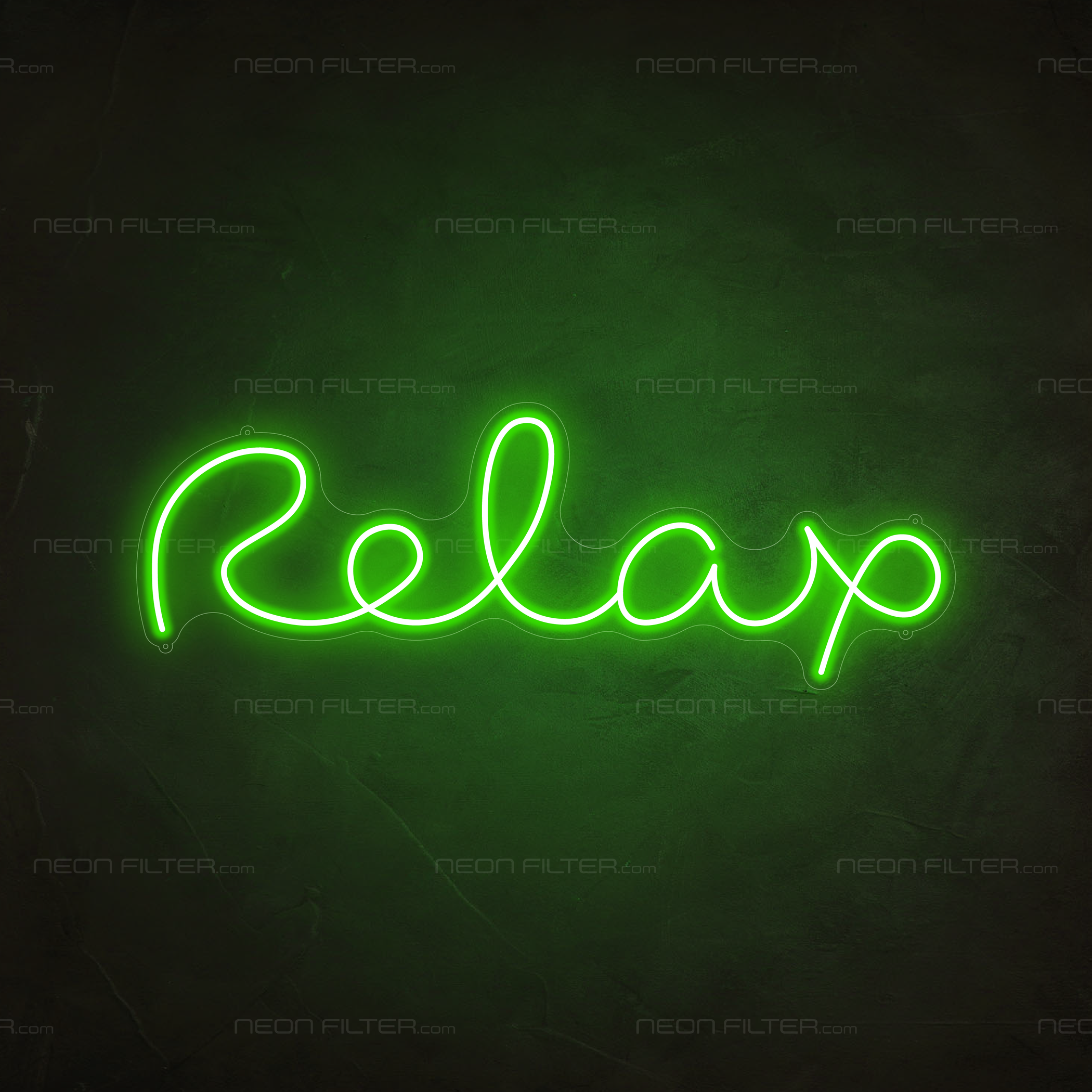 Relax Neon Sign | Love Island Signs — Neon Filter