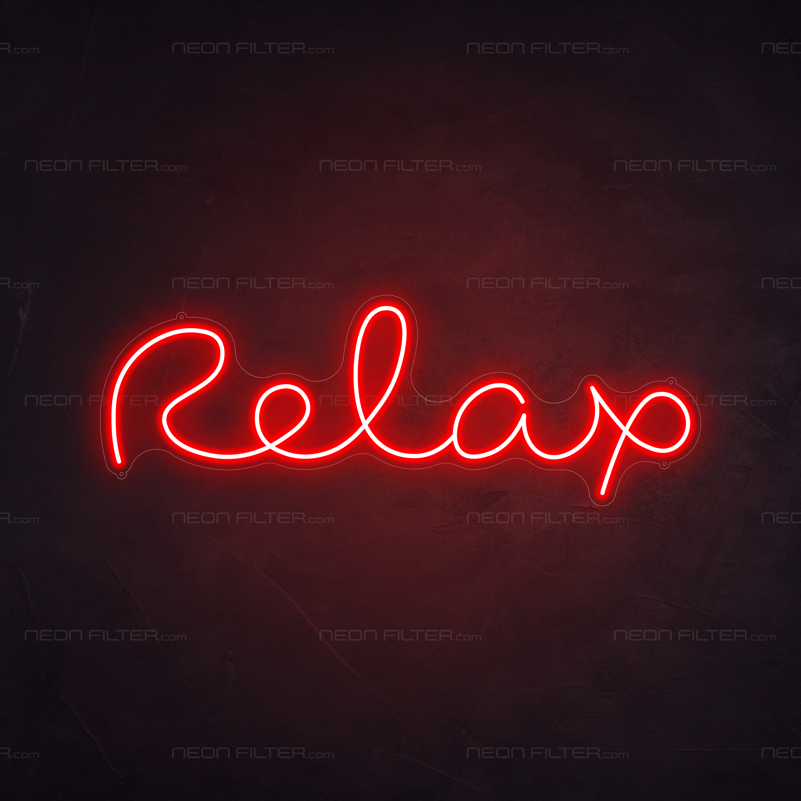 Relax Neon Sign | Love Island Signs — Neon Filter