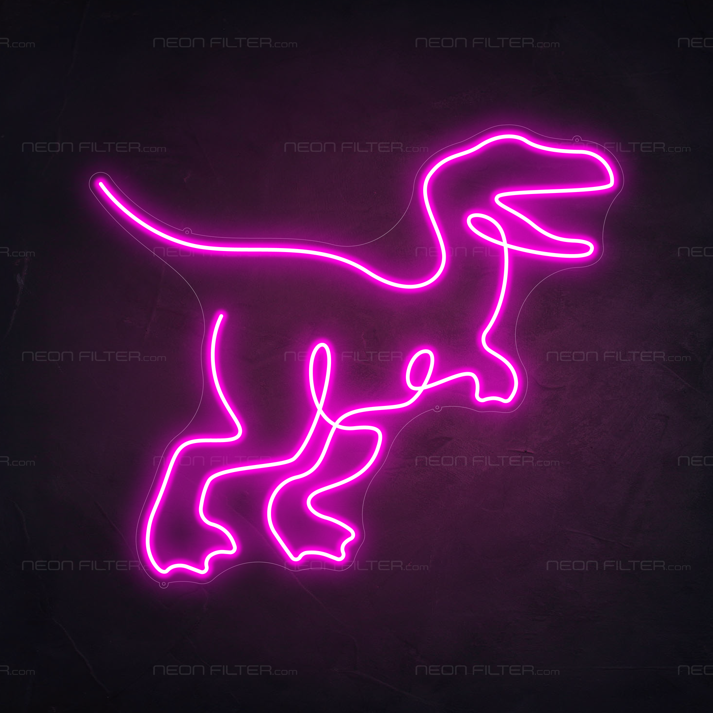 T-Rex Dinosaur Neon Sign | Kids' Room Neon Lights — Neon Filter