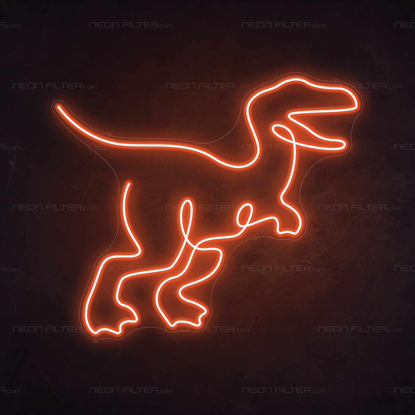 T-Rex Dinosaur Neon Sign | Kids' Room Neon Lights — Neon Filter