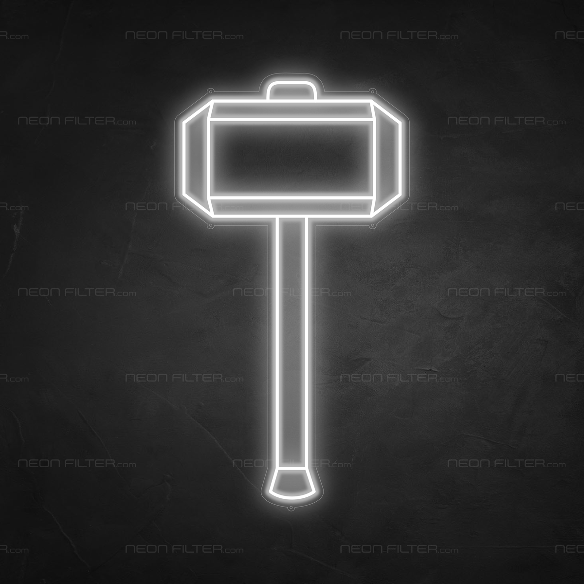 Thor's Hammer Neon Sign | TV & Film Neon Signs — Neon Filter
