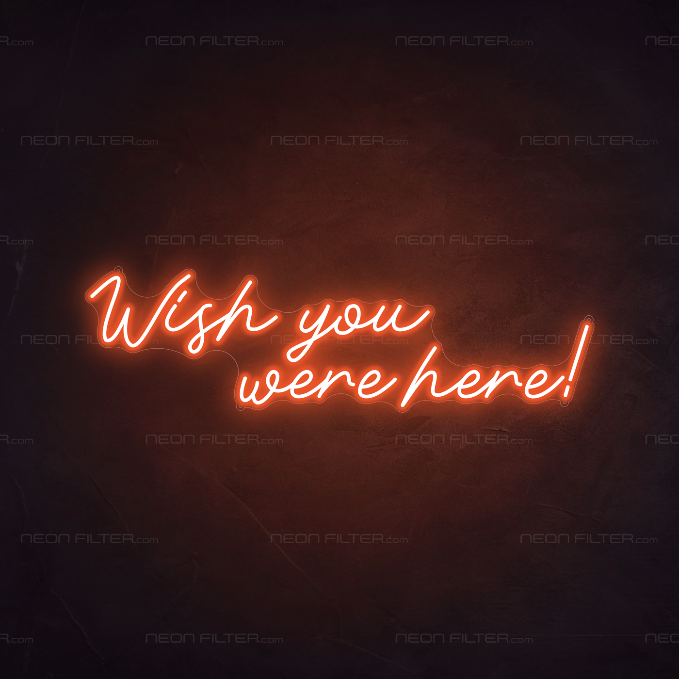 Wish You Were Here Neon Sign | LED Neon Lights UK — Neon Filter