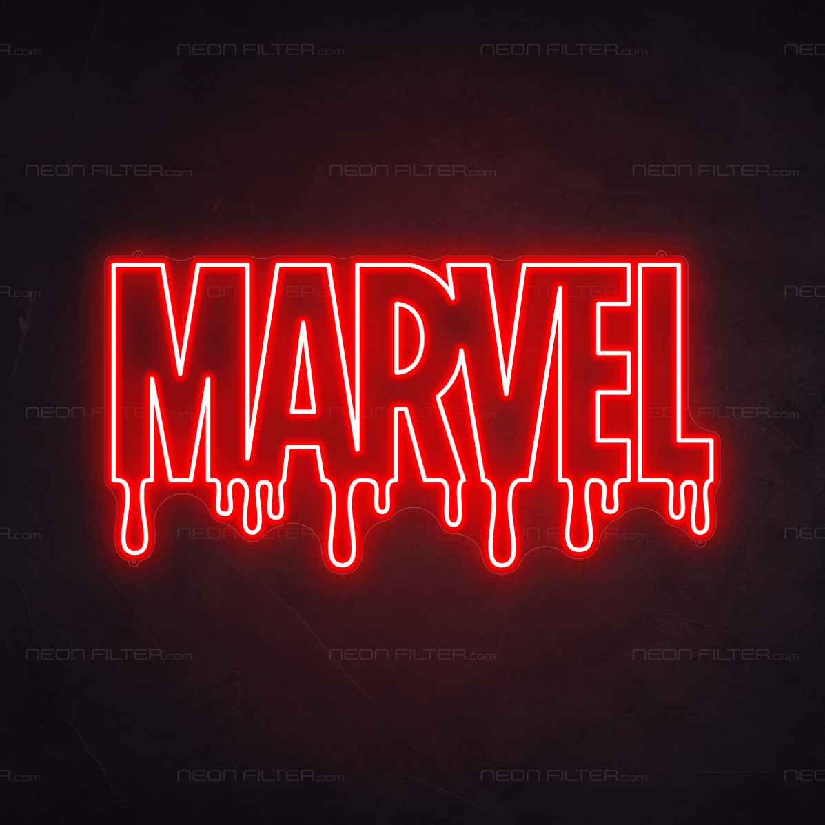 Dripping Marvel Neon Sign | Film & TV Neon Signs — Neon Filter