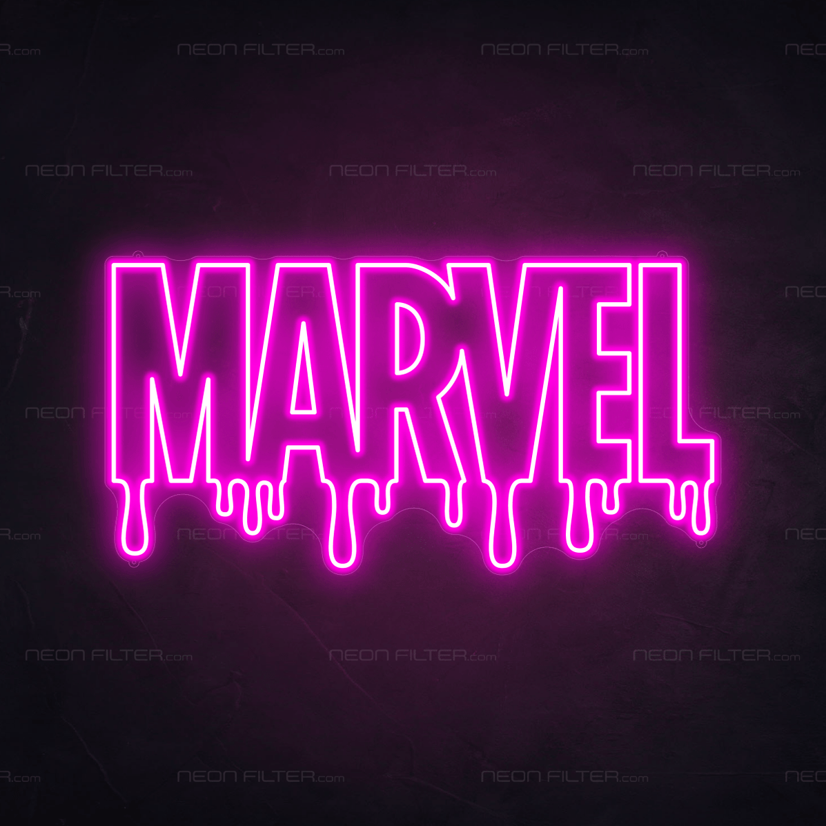 Dripping Marvel Neon Sign | Film & TV Neon Signs — Neon Filter