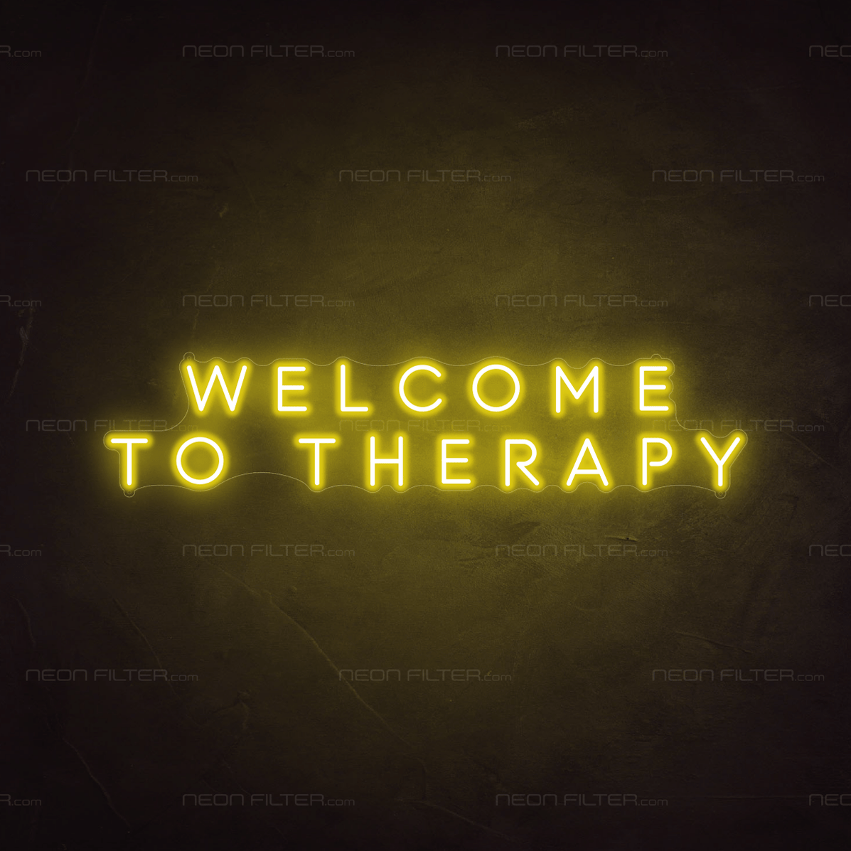 Welcome To Therapy Neon Sign | LED Neon Lights UK — Neon Filter
