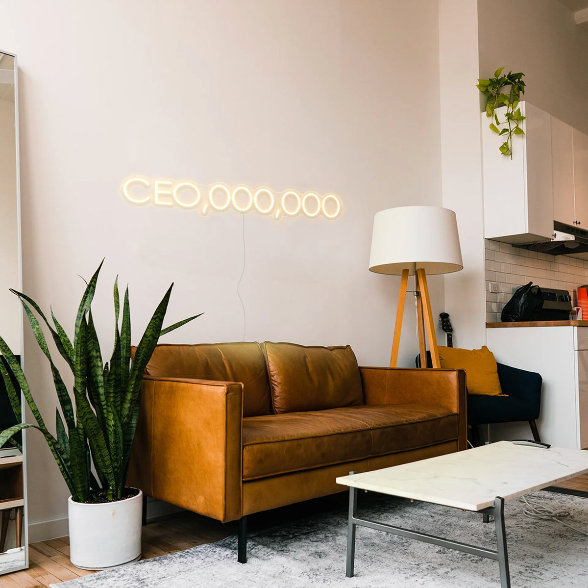 'CEO,000,000' Neon Sign | LED Neon Lights UK