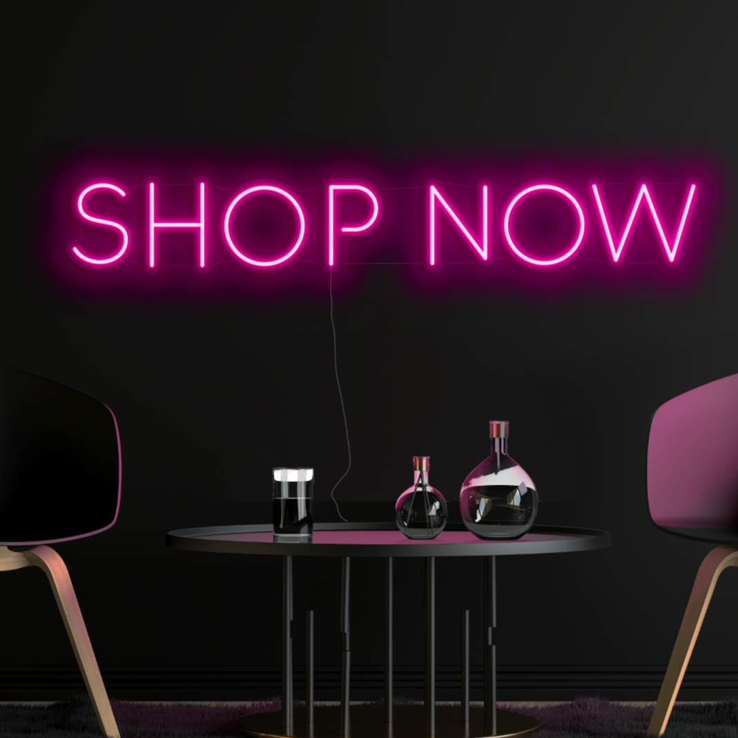 Stock Shop Now Neon Sign — Neon Filter
