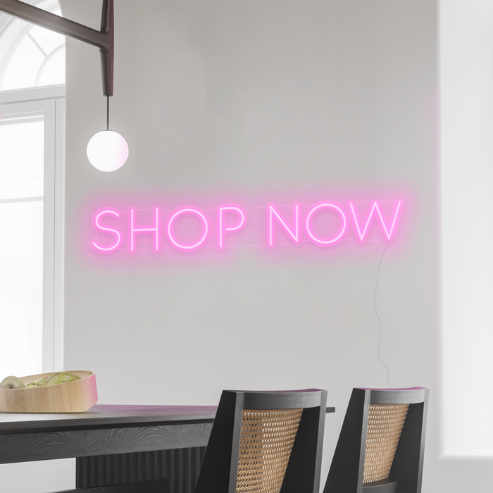 Stock Shop Now Neon Sign — Neon Filter