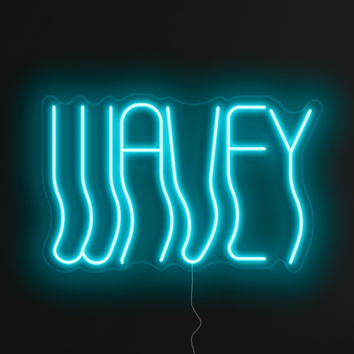 Wavey Neon Sign