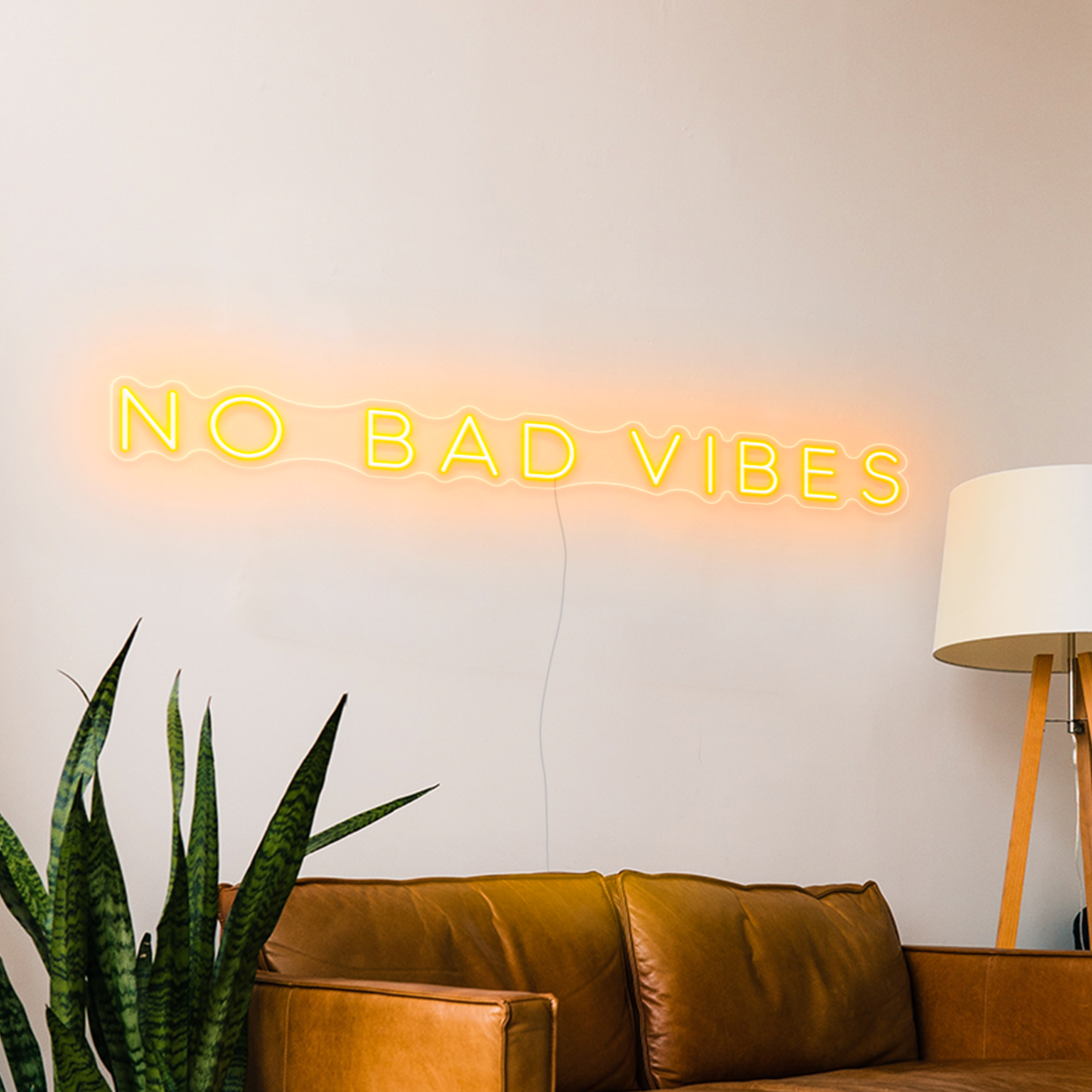 'No Bad Vibes' Neon Sign | LED Neon Lights UK