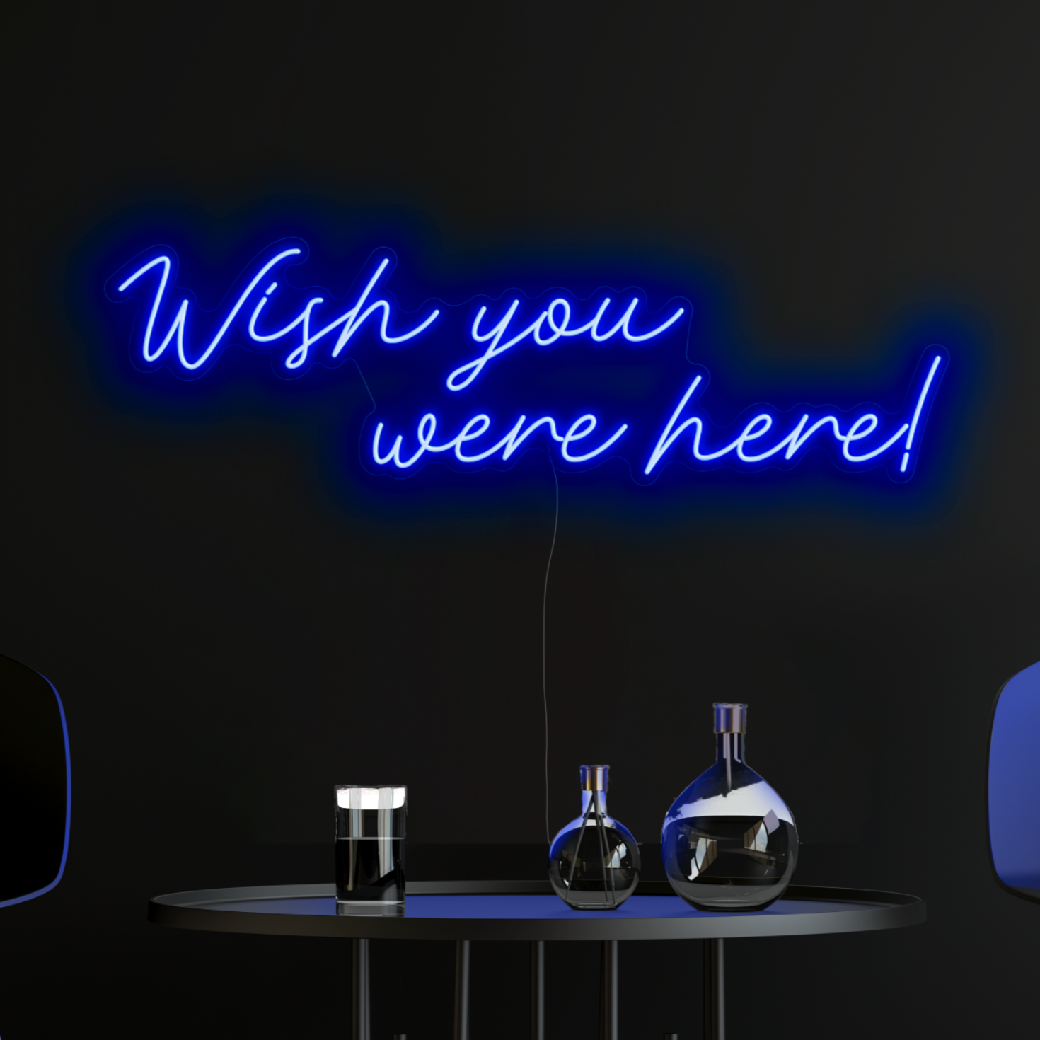 'Wish You Were Here' Neon Sign | LED Neon Lights UK